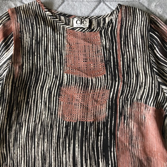 Carol Turner Collection | Tops | Boho Sheer Abstract Vintage Top | Poshmark